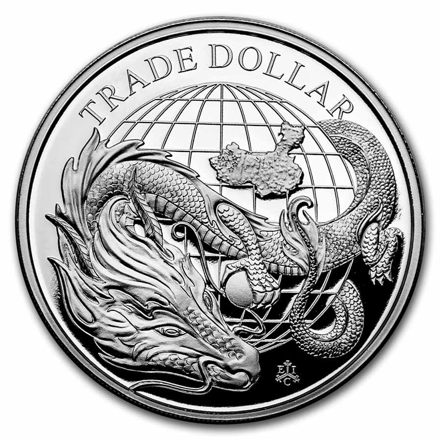 2021 St. Helena 1 oz Silver Chinese Trade Dollar Proof - Walmart.com