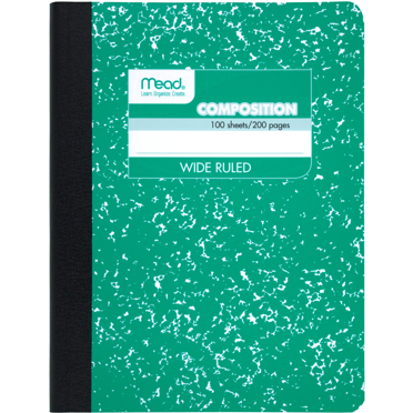 Mead Composition Book [Wide Ruled]: 7-1/2 in. x 9-3/4 in. (Purple) 1 ...
