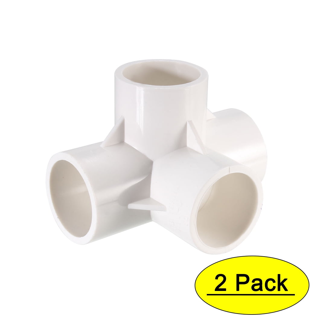 4 Way Elbow PVC Pipe Fitting,Furniture Grade,1-inch Size Tee Corner ...