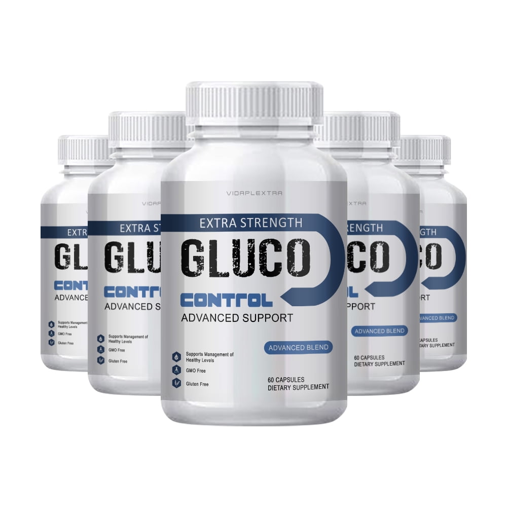 (5 Pack) Gluco Control - Gluco Control Advanced Capsules - Walmart.com