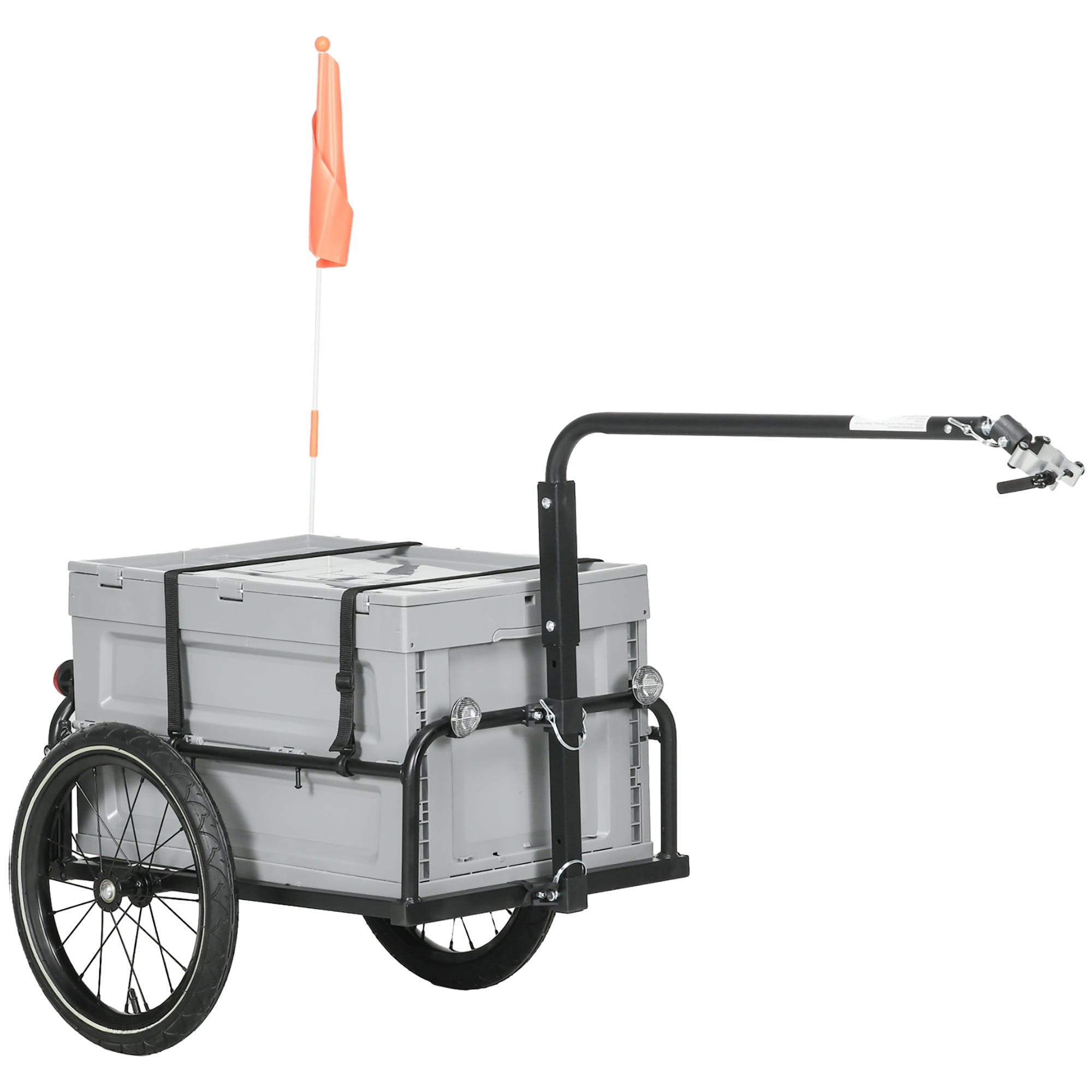 Click here for Aosom Bicycle Cargo Trailer Bike Wagon With Remova... prices