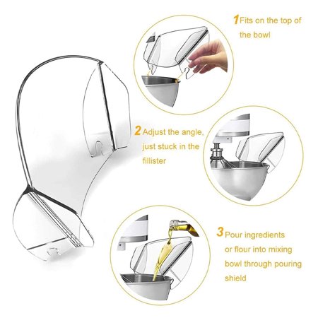 Pouring Shield Splash Stand Mixer Pouring Guard Anti Splash Pouring ...