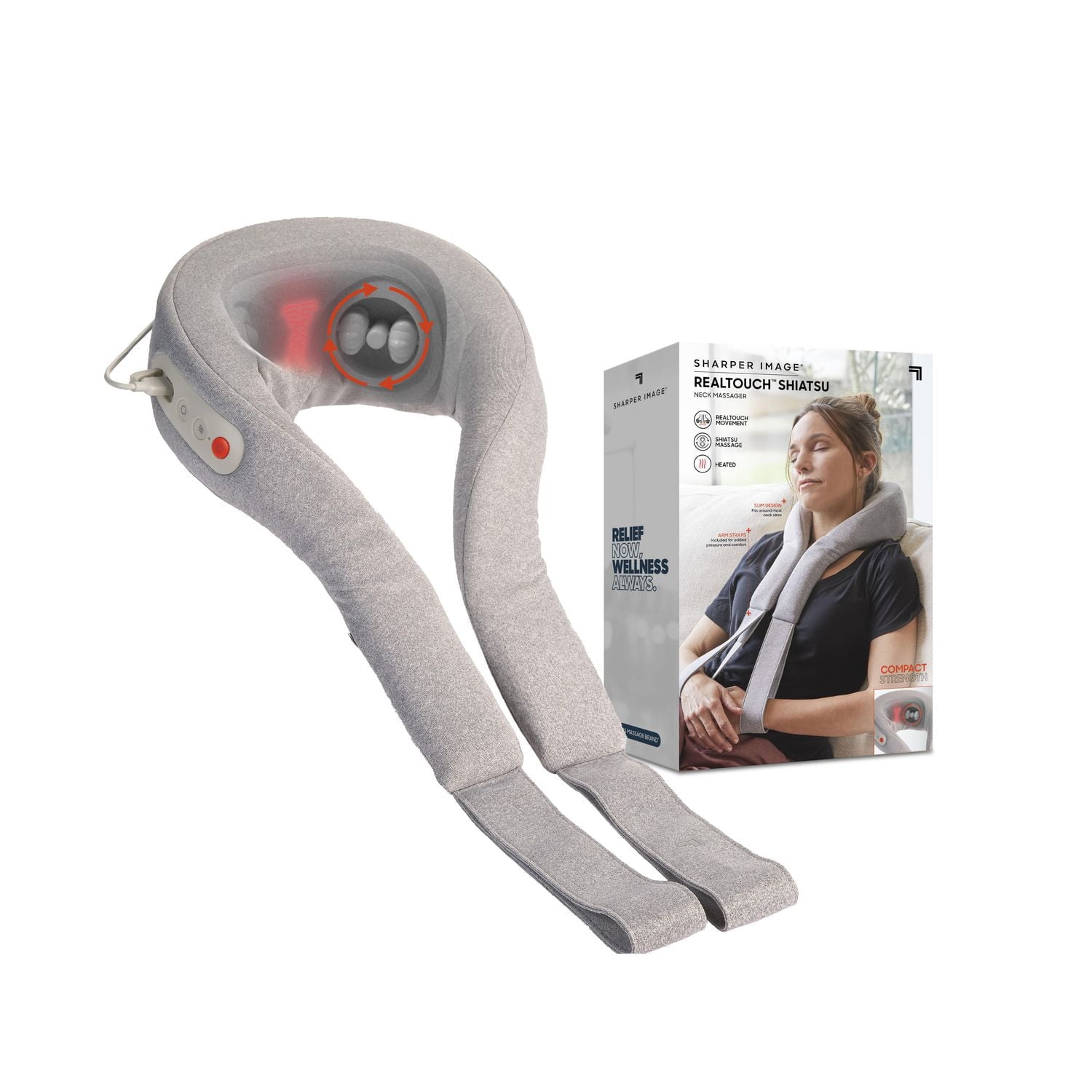 Click here for Sharper Image Realtouch - Shiatsu Neck Massager On... prices