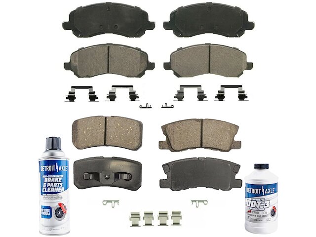 Brake Pad Set - Compatible with 2007 - 2016 Jeep Compass 2008 2009 2010 ...