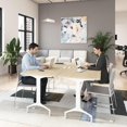 Synergy 72-inch Rectangle Modular Conference Table in Elm - Engineered ...