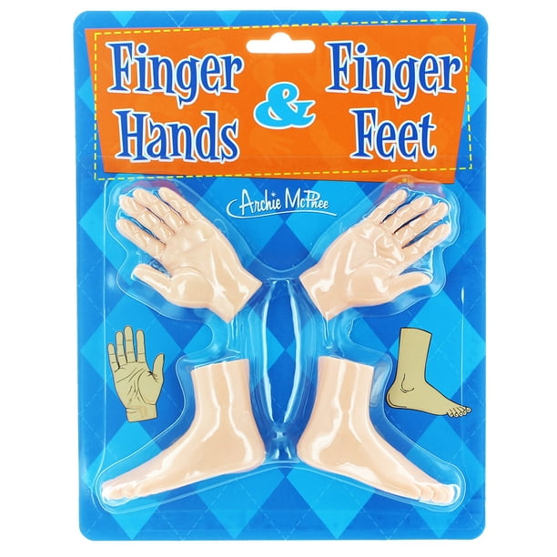 Hands and Feet Set of 4 Finger Puppets - Walmart.com - Walmart.com