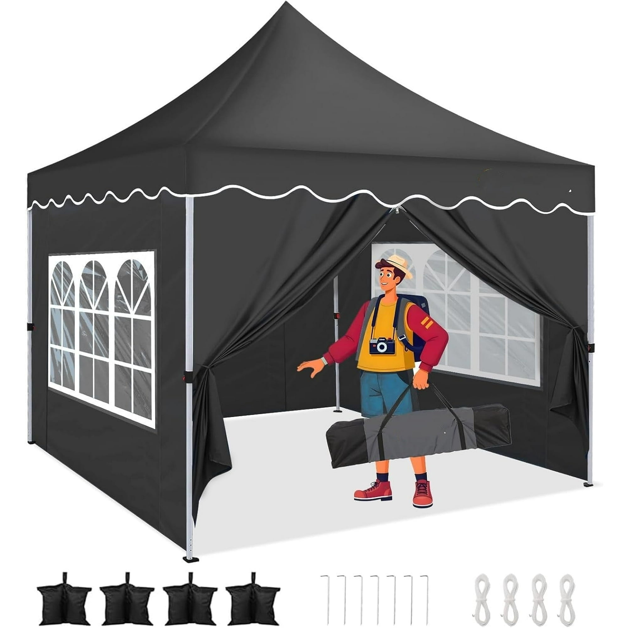 Click here for Sanopy 10 X 10 Pop Up Canopy Party Tent With 4 Rem... prices