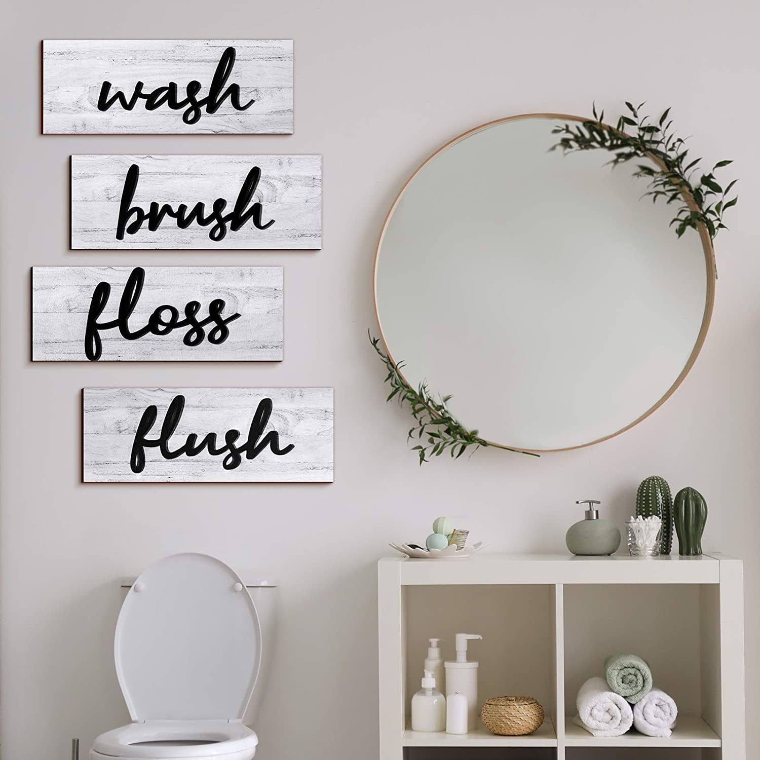 Primitive Bathroom Signs