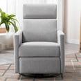 Swivel Gliding Rocker, Plush Recliner Chair for Adults, Stylish Living ...