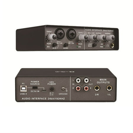 OUTOP Professional Audio Interface Sound Card With Monitor Electric ...