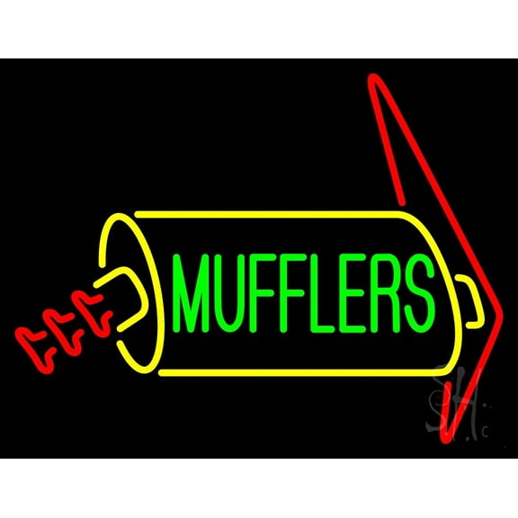 Red Garage Block LED Neon Sign 13 x 32 - inches, Clear Edge Cut Acrylic ...