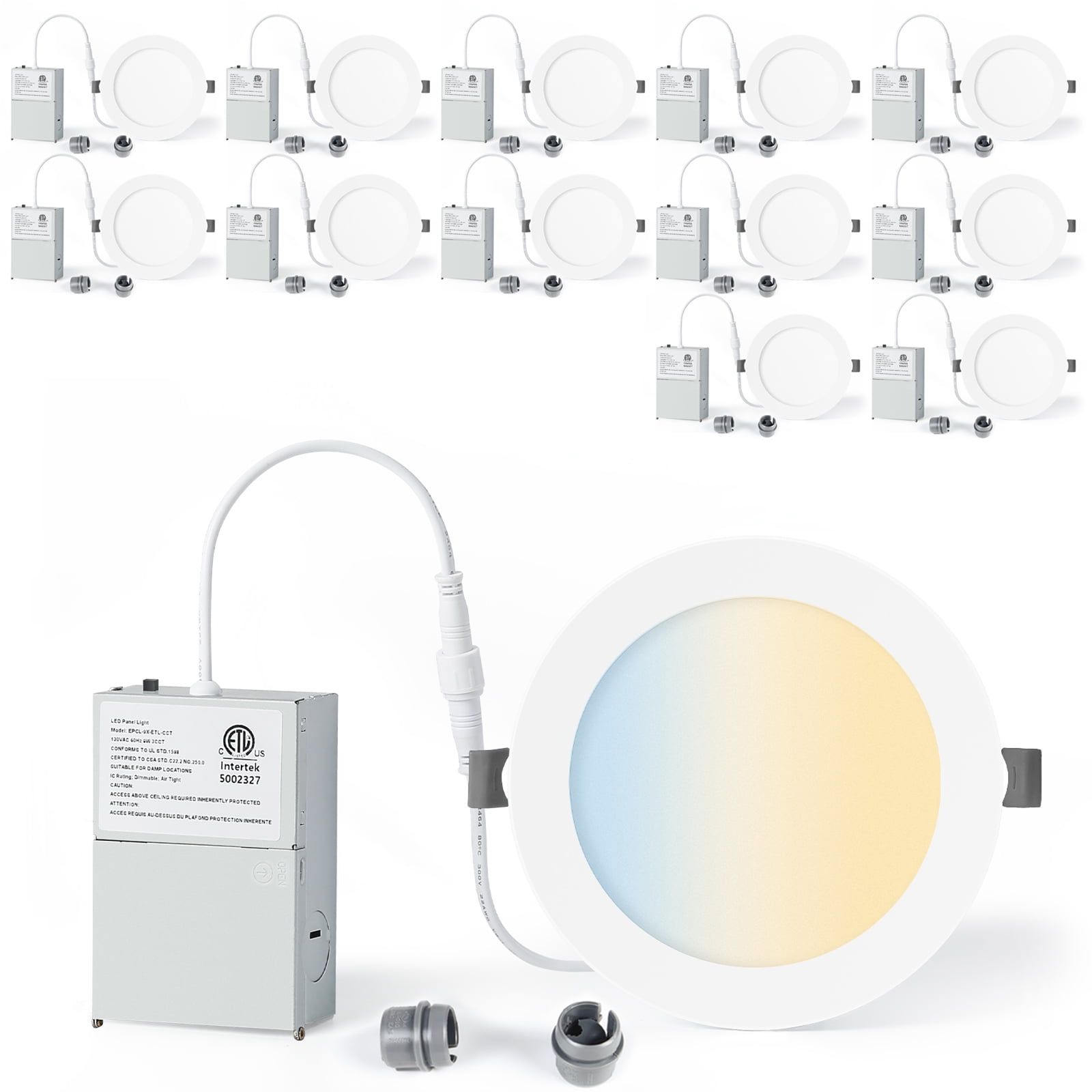 Click here for Lumineptic 6 Inch 12 Pack 5cct Dimmable Slim Reces... prices