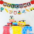 Back to School Bunting Party Pull Flag Supplies Letter The Decorations ...