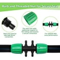 12 Pack 1/2 Inch To 1/4 Inch Drip Irrigation Fittings (1/2" ID x 0.65 ...