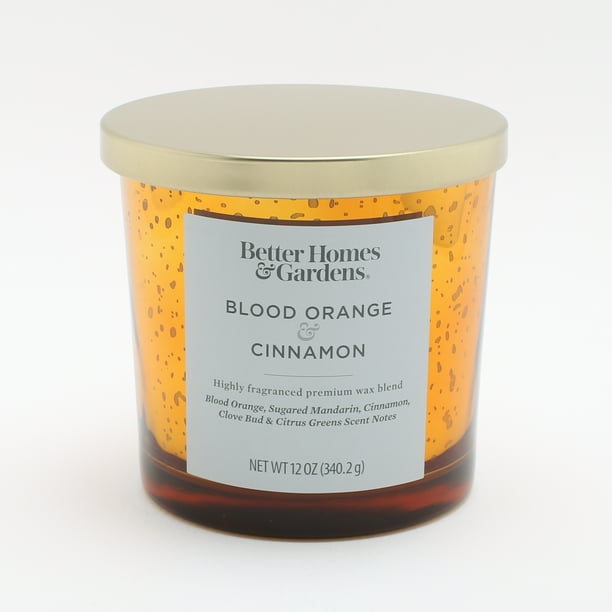 Better Homes & Gardens 12oz Blood Orange & Cinnamon Scented Single-Wick ...