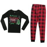 #followme Family Pajamas Cotton Womens Pajama Set 7012-M (Red Black - Wonderful Time of Year ...