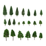 FRCOLOR Durable Plastic Model Tree Set for Architectural Landscapes 22 ...