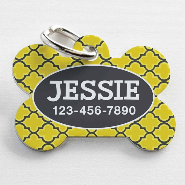 Personalized Pet Tag, Yellow - Walmart.com