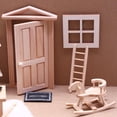 Natural Miniature Doors openings for 1:12 Scale model house artisanal ...