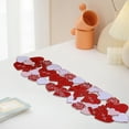 Latrodar Valentine's Day Table Runner Table Runner Embroidered Red Love ...