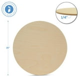 Wood Circles 15 inch, 1/4 Inch Thick, Birch Plywood Discs, Pack of 2 ...