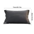 Dark Grey Dark Grey Brushed Microfiber Standard Pillowcase Non Slip ...