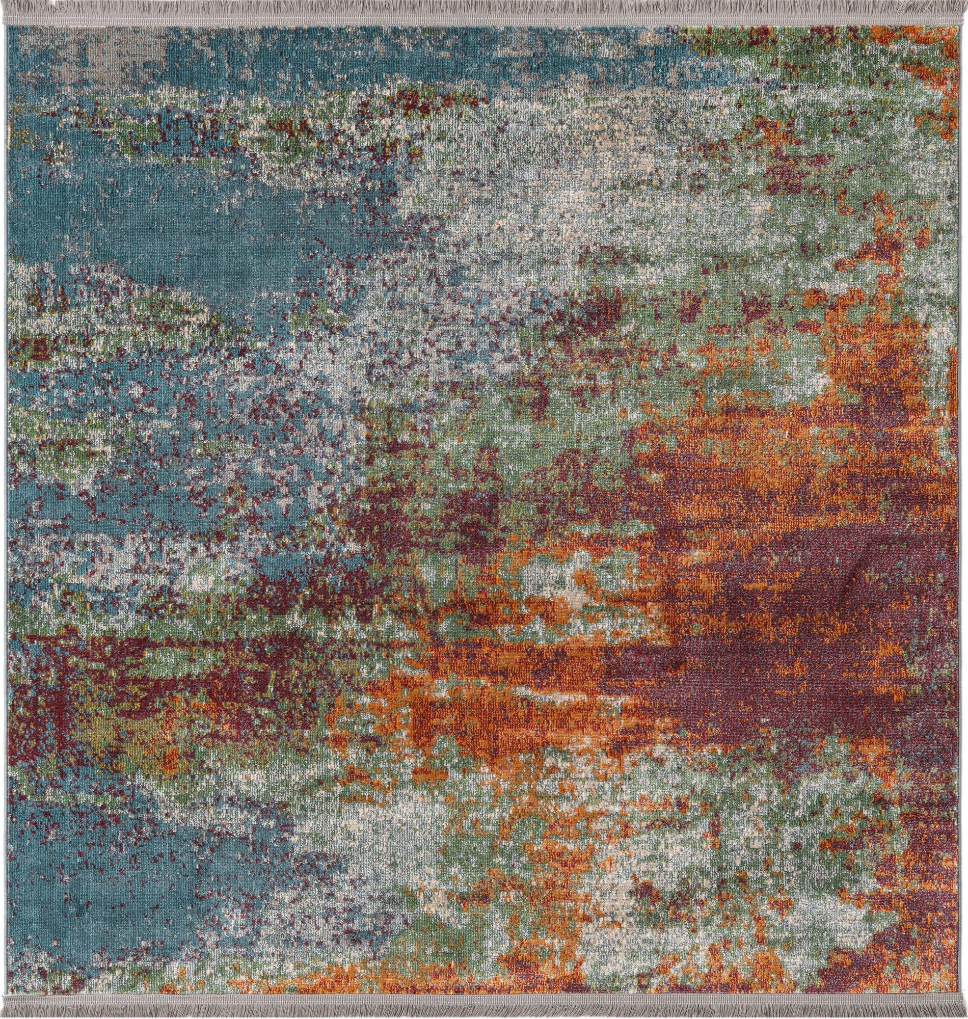 Rugs.com Paragon Collection Rug – 5 Ft Square Multi Medium-Pile Rug ...