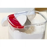 Progressive Flour Keeper 3.8 Quart Food Storage Container with Built-in ...