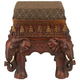Maharajahs Elephant Footstool Design Toscano Elephants British Colonial ...