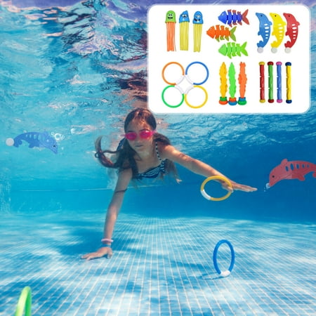 DPTALR Swimming Pool Diving Toys For Kids Sinking Toys Set Underwater ...