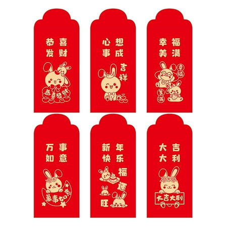 2023 Year Of The Rabbits Red Packet Thicken Chinese New Year Red ...