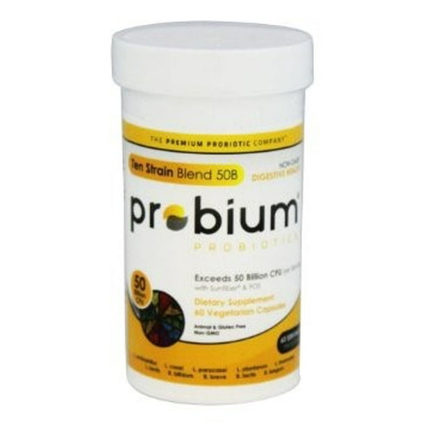 Probium Probiotic Ten Strain 50 Billion, 60 Ct - Walmart.com