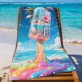 1Pc A must for summer carnival! This beach towel is printed with a ...