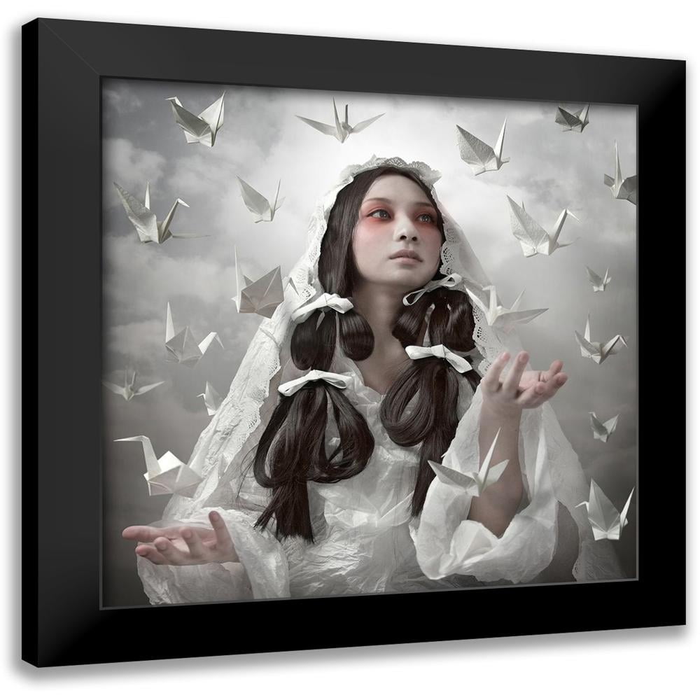 Murakami, Kiyo 20x20 Black Modern Framed Museum Art Print Titled ...
