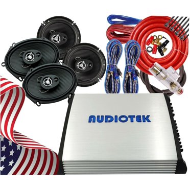 Viking Intercom Paging System with Amplifier and 2 Powered Speaker PA ...