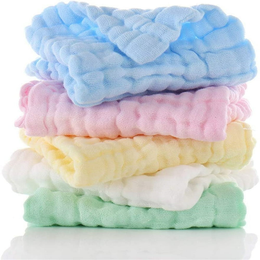 Click here for Chuank Baby Muslin Washcloths 10 Pack 11.8x 11.8 I... prices