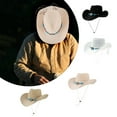 Breathable Gemstones Belt Straw Hat Western Hat Women Photography Hat ...