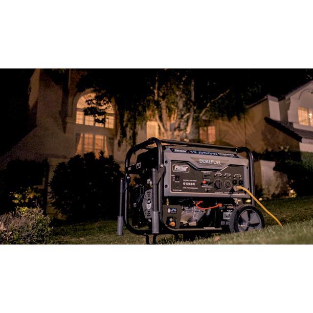 Pulsar 12,000W Dual Fuel Portable Generator In Space Gray, 46% OFF