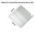 4 Pack Metal Electrical Box Cover Plates, 4 Inch Square Blank Junction ...