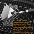 BEEPRINCESS Safe BBQ Grill Brush & Scraper – Bristle Free, Stainless ...