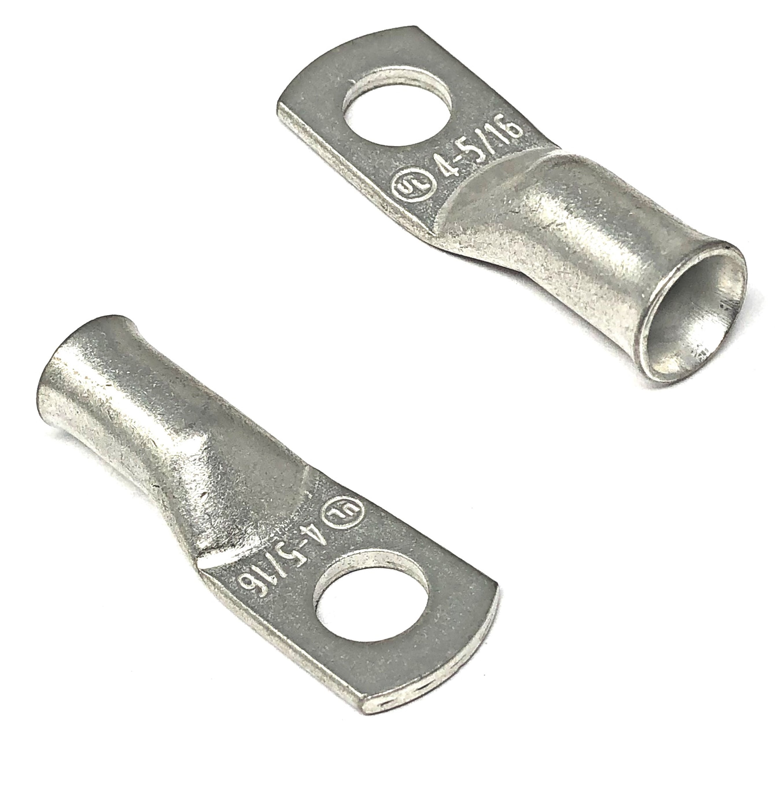 4-Gauge 5/16 in. Pure Copper Tin Coated Cable Lugs (10-Pack) - Walmart.com