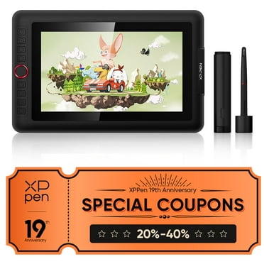 XP PEN Artist 12 Drawing Tablet, 1080P Display, Digital Graphic Pad for ...