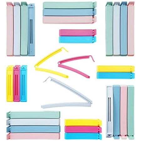 Yarall 32 PcS Plastic chip clips for Food Packages, curved Design ...