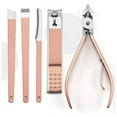 Pink Manicure Set-18 in 1 Stainless Steel Nail Care Set-Pedicure Kit ...