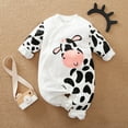 0-18M Newborn Infant Baby Boy Girls Long Sleeve Romper Cartoons Bodysuit Clothes One-piece ...