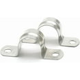 20 Pack 1-9/16 Inch 40mm U Bracket Rigid Pipe Strap Clamp, Two Hole ...
