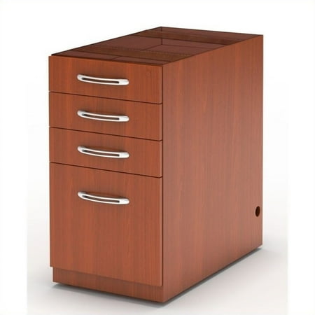 4 Drawers Vertical Lockable Filing Cabinet, Cherry - Walmart.com ...