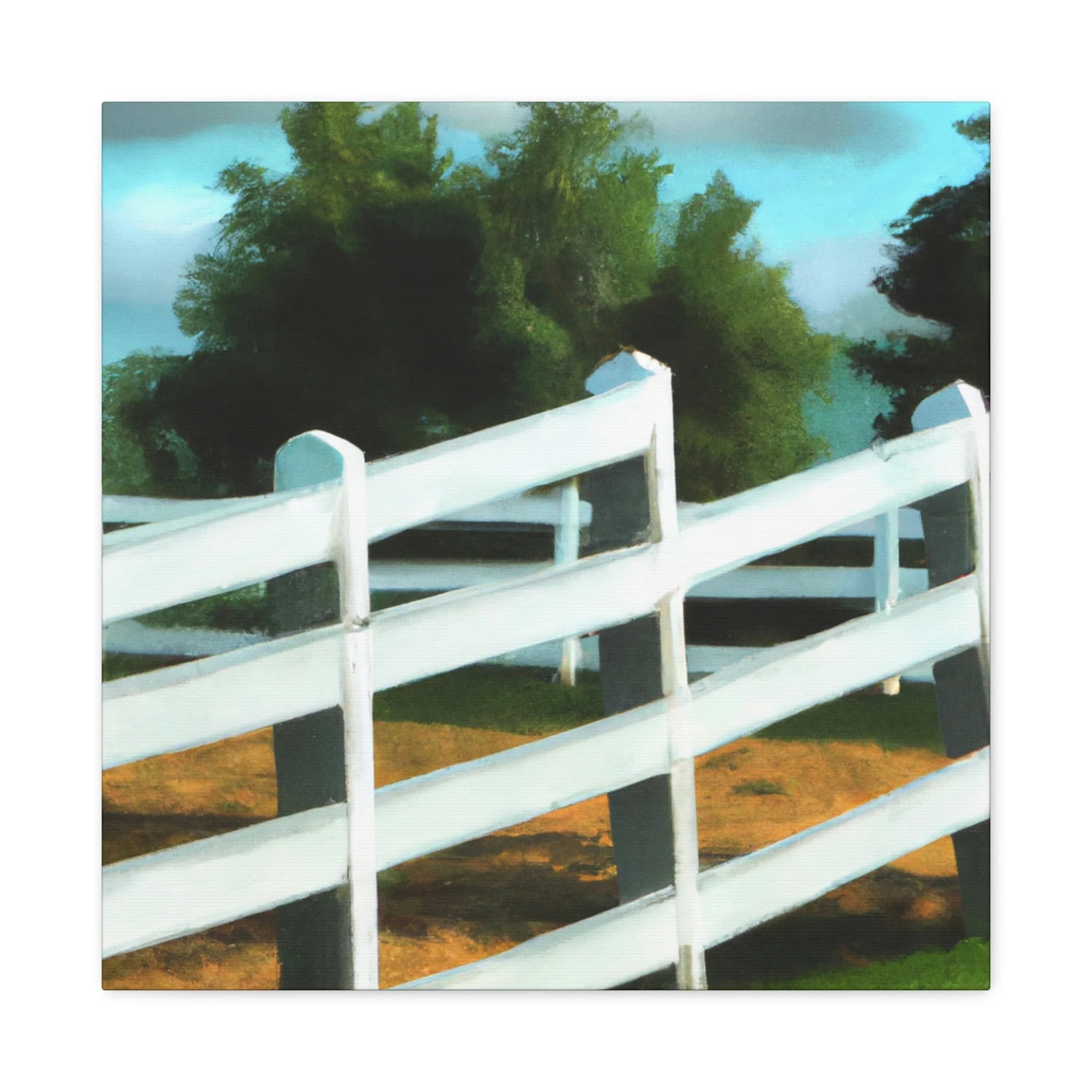 Old Barn Fencing. - Canvas - Walmart.com