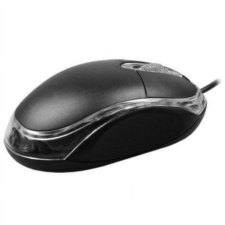 New Black 3 Button 3D USB Wired 800 Dpi Optical Light Scroll Wheel Mice Mouse for PC Laptop Desktop 2 Pack Walmart