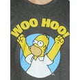 The Simpsons Men's Homer Woohoo Graphic Tee with Short Sleeves, Sizes S ...